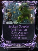 WTS Broken scepter riven [Impact + Heat + Toxin] - Trading Post ...