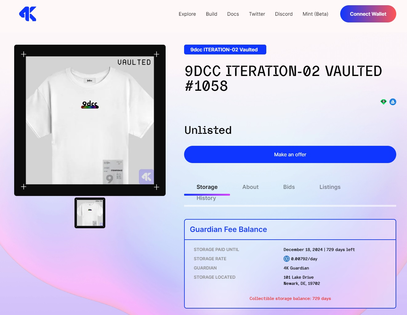 How to Claim Vaulted 4K Token - 9dcc Docs