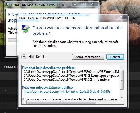 Can't get the game to launch, tried everything. Can any PC wizard help ...